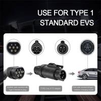 China Dc Fast Charger Compatible Type 2 Charger  With Type1 Charging Socket Type2 to Type 1 J1772 Adapter  for Electric Cars for sale