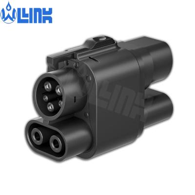 China Combo Adapter Dc Fast Charger Fast Charger 150a Ccs Dc 150a Plug Connector Ev Car Adapter Ccs2 to Ccs1  for Vehicle for sale