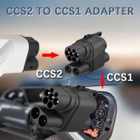 China Combo Adapter Dc Fast Charger Fast Charger 150a Ccs Dc 150a Plug Connector Ev Car Adapter Ccs2 to Ccs1  for Vehicle for sale