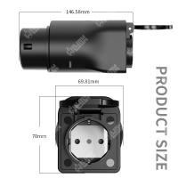China Olink Manufacturer UK Plug EV Cable Adapter MG ZS MG4 MG5 Discharge V2L Vehicle to Load 5kw Type2 V2L Adapter for sale
