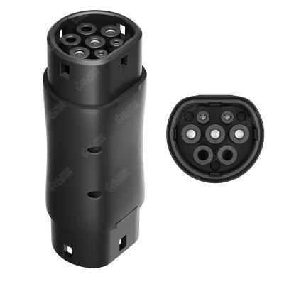 China High Quality 32a 240v 7kw Gb/t to Type 2 Ev Adapter Gbt to Type 2 Ev Charger Adapter for sale