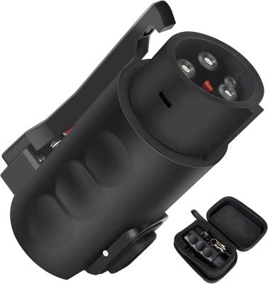 China SAE J1772 Charger Black Type 1 Ev Connector 80A J1772 Charging Adaptor Tesla to J1772 Plug Adapter for Tesla for sale