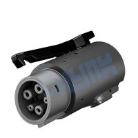 China SAE J1772 Charger Black Type 1 Ev Connector 80A J1772 Charging Adaptor Tesla to J1772 Plug Adapter for Tesla for sale