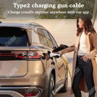 China OLINK Wholesale AC EV Charging Plug Type2 Female IEC Type2 Gun Cable EV Charging Gun 5m Charging Cable for sale