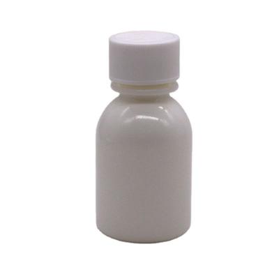 China HDPE 65mL White Opaque Sealed Liquid Medicine Bottle 23mm Neck Diameter for sale