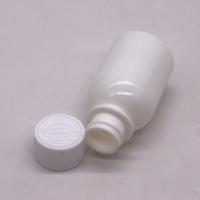 China HDPE 65mL White Opaque Sealed Liquid Medicine Bottle 23mm Neck Diameter for sale