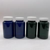 China Custom PET Plastic Medicine Container 225ml 7.5oz with Cap and Label Sticker for sale