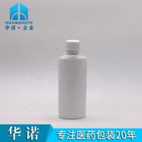 China Customized Printing PET Mouthwash Bottle 200mL with White Cap and Printed Cap for sale
