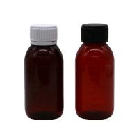 China Screw Cap 100ml PET Scaled Bottle for Liquid Supplement Maple Syrup for sale