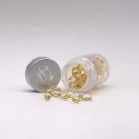 China Pharmacy Medicine Tablets Container 30mL Double Layer PS Plastic Bottle with Aluminum Lids for sale