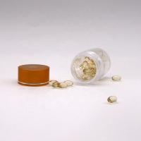 China Pharmacy Medicine Tablets Container 30mL Double Layer PS Plastic Bottle with Aluminum Lids for sale