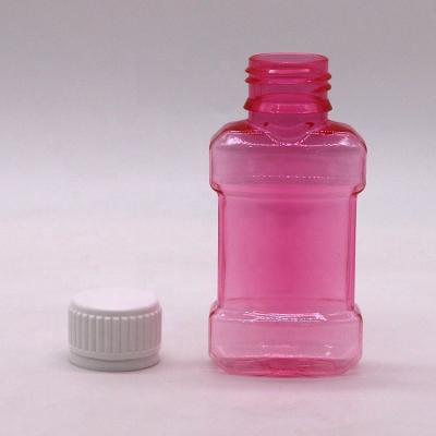 China Custom PET Plastic Mouthwash Bottle 75mL Travel Size 28mm Neck OEM for sale