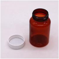 China 200mL PET Screw Cap Medicine Bottle 43mm Neck Transparent Cylinder Supplement Container for sale