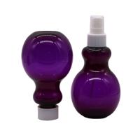 China 225ml PET Customized Color Pear Shaped Spray Bottle for Cosmetic Packaging Solution for sale