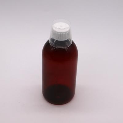 China Body Material PET 300ml PET Empty Cough Syrup Bottle with Scale and Tamper Proof Cap for sale