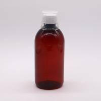 China Body Material PET 300ml PET Empty Cough Syrup Bottle with Scale and Tamper Proof Cap for sale