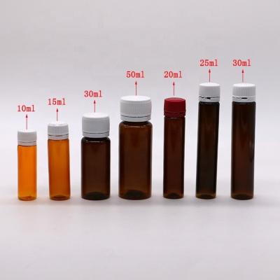 China PET 50ml Plastic Liquid Bottle 24mm Neck for Medical Packaging and Oral Liquid for sale