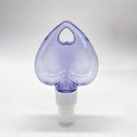 China PET Heart / Leaf Shape Plastic Spray Bottle with Hanging Key Chain Collar Material PET for sale