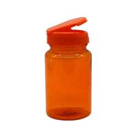 China 150ml PET Custom Color Capsule Bottle with Flip Top Cap Biodegradable Medicine Bottle for sale