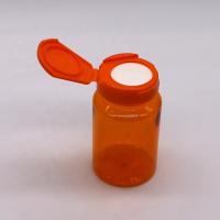 China 150ml PET Custom Color Capsule Bottle with Flip Top Cap Biodegradable Medicine Bottle for sale