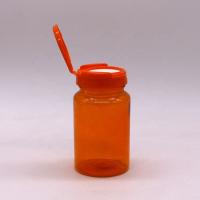 China 150ml PET Custom Color Capsule Bottle with Flip Top Cap Biodegradable Medicine Bottle for sale