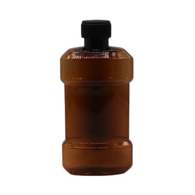 China Customizable 250ml PET Liquid Mouthwash Bottle with 28mm Screw Cap for sale