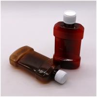 China Customizable 250ml PET Liquid Mouthwash Bottle with 28mm Screw Cap for sale