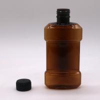 China Customizable 250ml PET Liquid Mouthwash Bottle with 28mm Screw Cap for sale