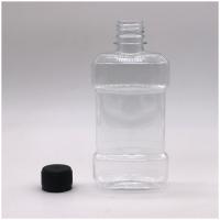 China Customizable 250ml PET Liquid Mouthwash Bottle with 28mm Screw Cap for sale