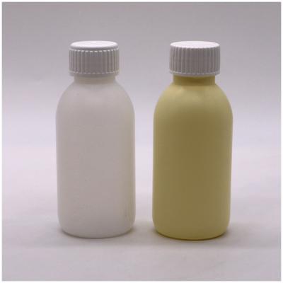 China HDPE 120ml 28mm Screw Cap Syrup Bottle for Custom Color Medicine Liquid Packaging for sale