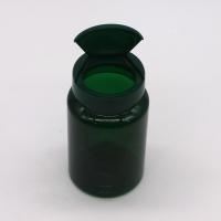 China PET 150ml Bottle Wide Mouth Plastic Empty Bottles 5oz Capsule Containers with Flip Cap for sale