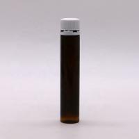 China Food Grade 25ml PET Oral Liquid Bottle with Tamper Proof Cap Amber Coffee for sale