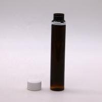 China Food Grade 25ml PET Oral Liquid Bottle with Tamper Proof Cap Amber Coffee for sale