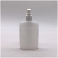 China 120ml HDPE Flat Square Cosmetic Bottle with Custom Color and Spiral Flip-Over Lid 20mm Neck for sale