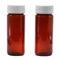 China 150ml Brown PET Bottle with Child Safety Screw Cap for Liquid Supplements 41mm Neck for sale
