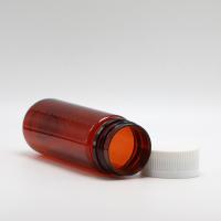 China 150ml Brown PET Bottle with Child Safety Screw Cap for Liquid Supplements 41mm Neck for sale