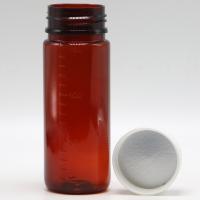 China 150ml Brown PET Bottle with Child Safety Screw Cap for Liquid Supplements 41mm Neck for sale