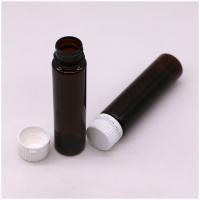 China 20ML Amber PET Plastic Oral Liquid Bottle with Tamper Proof Cap for Medicine for sale