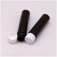 China 20ML Amber PET Plastic Oral Liquid Bottle with Tamper Proof Cap for Medicine for sale