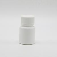 China HDPE Round Shape 20mL White Plastic Empty Bottle for Chemical Powder Sample Liquid Storage for sale