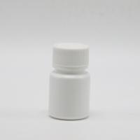 China HDPE Round Shape 20mL White Plastic Empty Bottle for Chemical Powder Sample Liquid Storage for sale