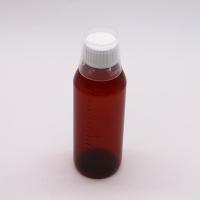 China 200mL Oval Amber PET Prescription Pharmacy Bottle 28mm Neck Liquid Medicine Storage for sale