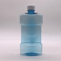 China Screen Printing 500ml PET Unique Shape Liquid Mouthwash Plastic Bottle with Screw Cap for sale