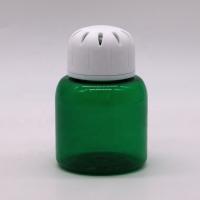 China 90ml PET White Plastic Perfume Bottle with Screw Cap 32mm Neck Diameter Solid Fragrance Bottle for sale