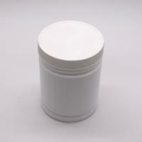 China 500ml HDPE Plastic Powder Container with Customized Cylinder Shape Label Sticker Design for sale