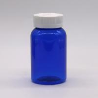 China 160ml PET Luxury Golden Cap Plastic Bottle for Fish Oil Capsules Pill Honey for sale
