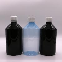 China Liquid Medicine 1000ml Dark Brown Translucent PET Plastic Bottle with Tamper Proof Cap for sale