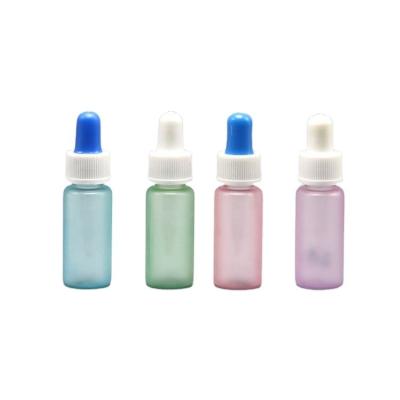 China 15ml Round PET Dropper Bottle 14mm Neck for Liquid Dispenser Sample Holder Custom for sale