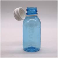 China 100ml PET Round Maple Cough Syrup Liquid Bottle with Screw Cap 28mm Neck for sale