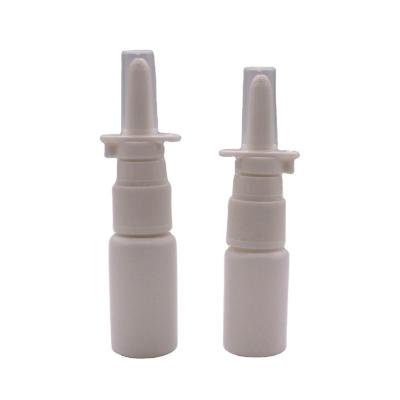 China 15ml 20ml 30ml HDPE Nasal Spray Plastic Bottle with Custom Color and Spray Nozzle Cap for sale